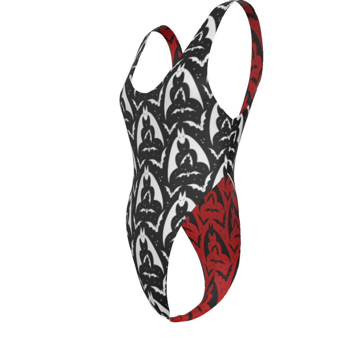 Bat Attack One-piece Reversable Swimsuit – KovenKhaos